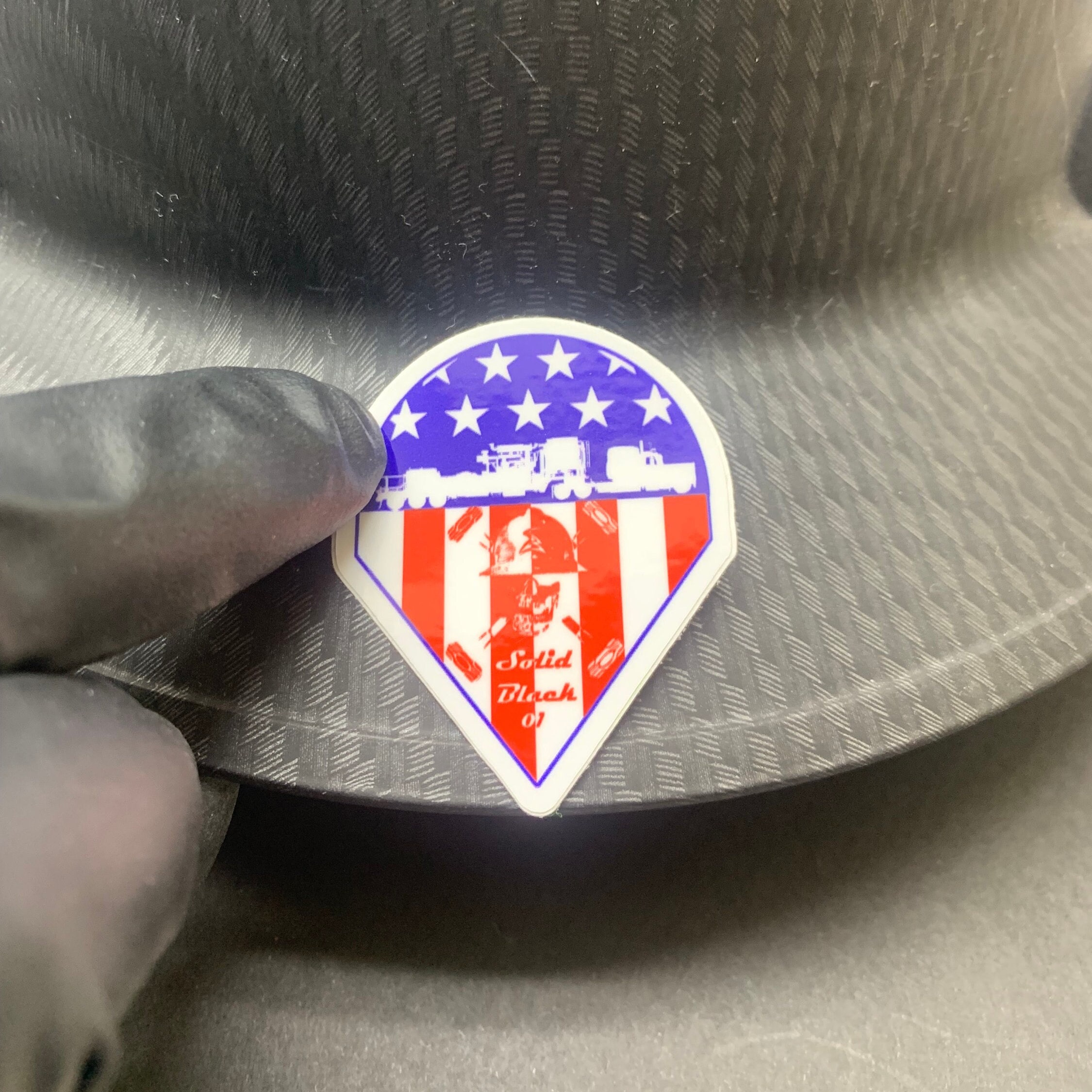 Oilfield Frac Sticker US Flag Shield Frac Pump Sticker Patriotic ...