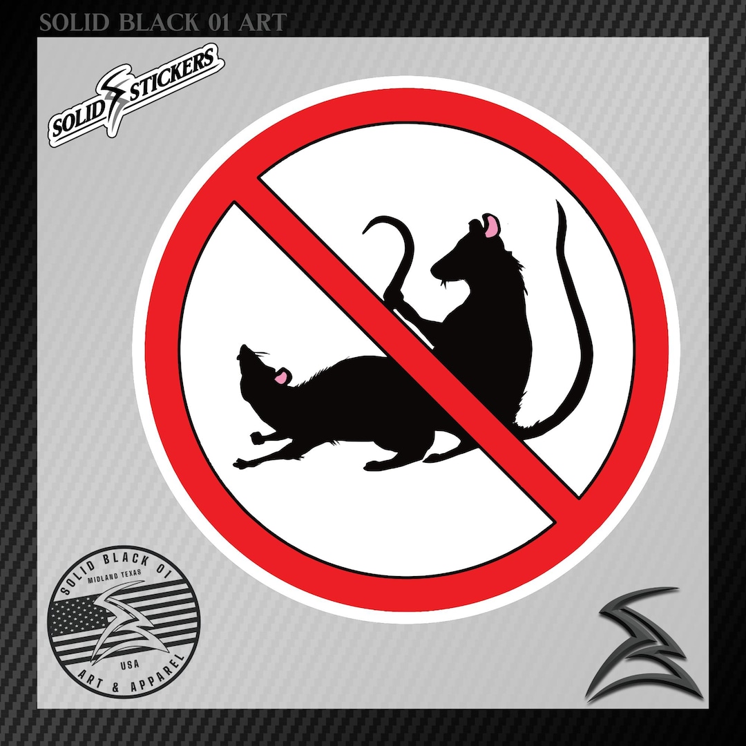 Funny Work Sticker No Fucking Rats Vinyl Sticker Oilfield Hard Hat ...