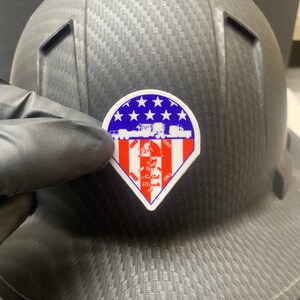 Oilfield Frac Sticker US Flag Shield Frac Pump Sticker Patriotic ...