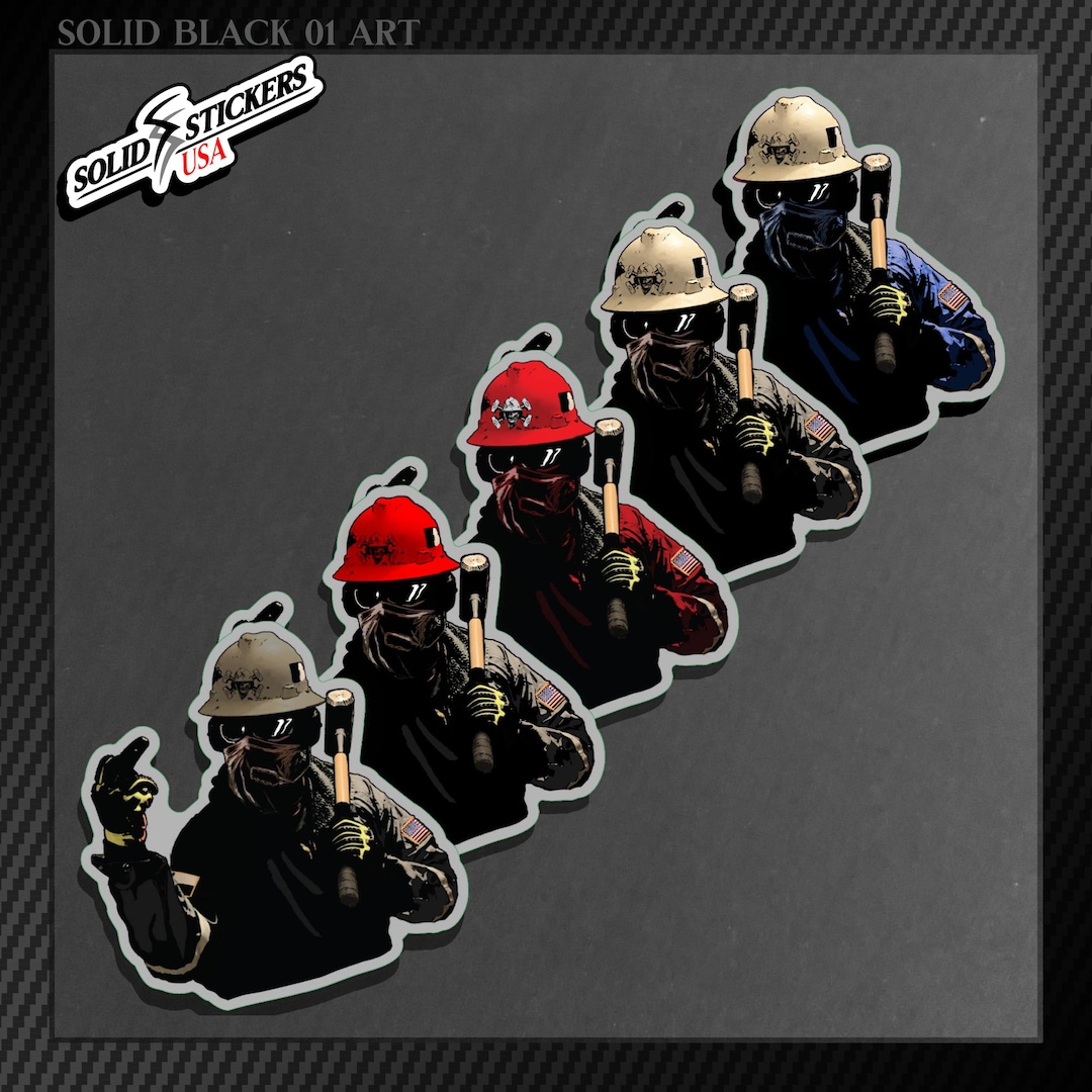 Oilfield Frac Salute Vinyl Sticker, Hard Hat Decal - Etsy