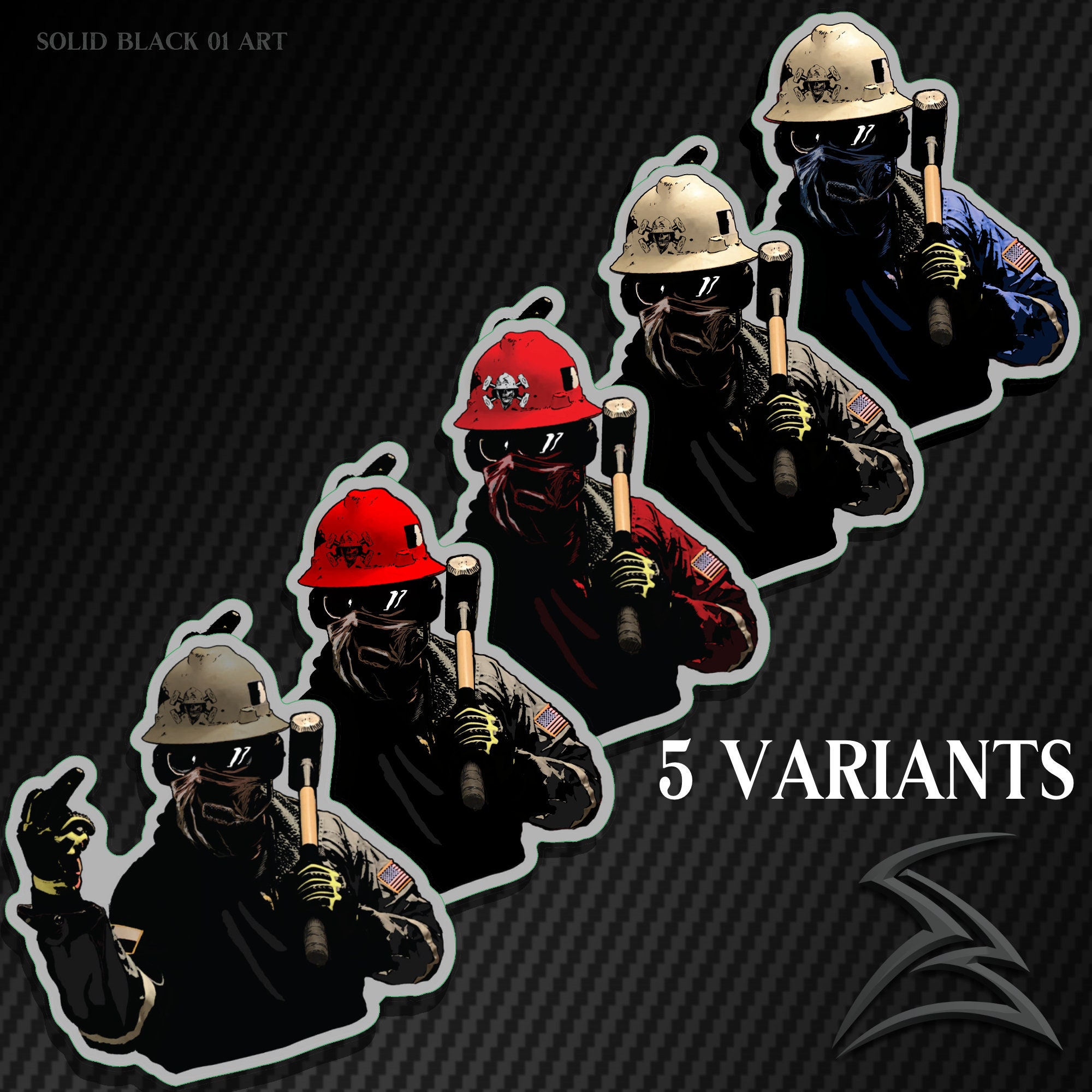 Oilfield Frac Salute Equipment Operator Vinyl Sticker Hard Hat Sticker ...