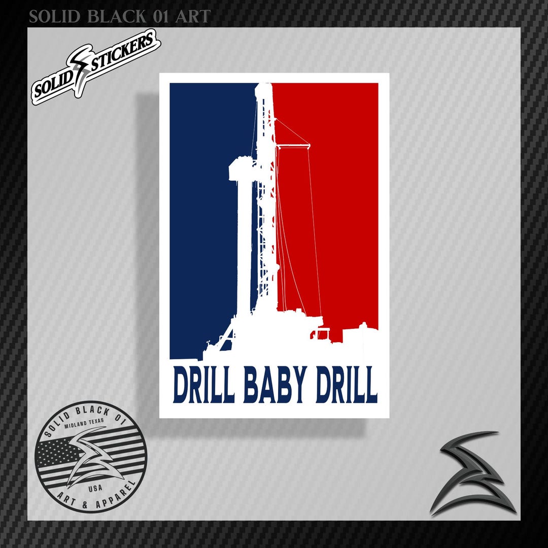 Oilfield Hardhat Sticker | Drill Baby Drill Roughneck Decal | Oil and ...