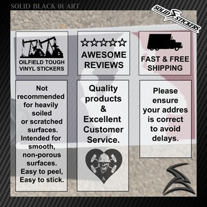 Oilfield Sticker Hand Gesture Vinyl Sticker Hydraulic Fracturing ...