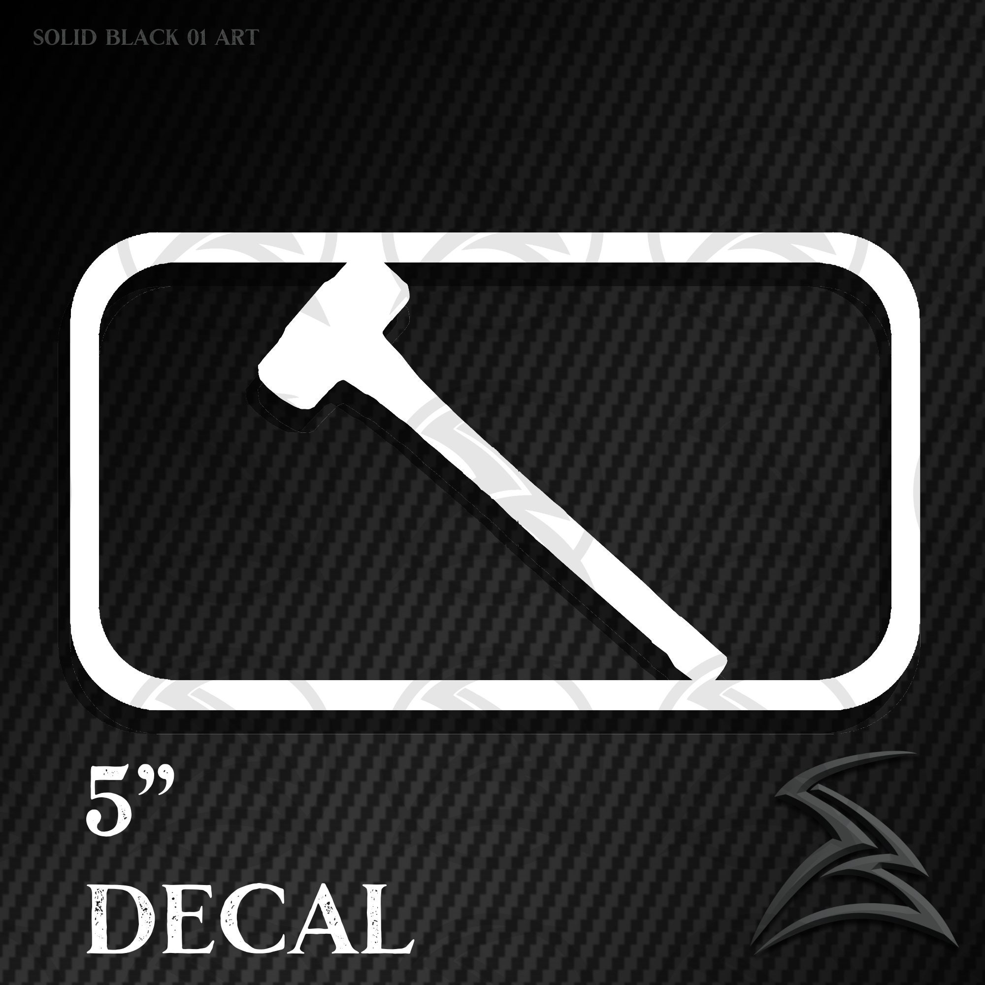 Oilfield Decal Pro Hammer Emblem White Vinyl Oil and Gas Window Decal ...