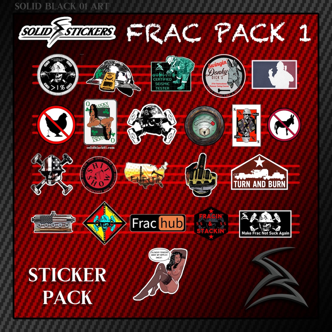 Oilfield Frac Sticker Pack 01 Hard Hat Sticker Bundle Oilfield Frac ...