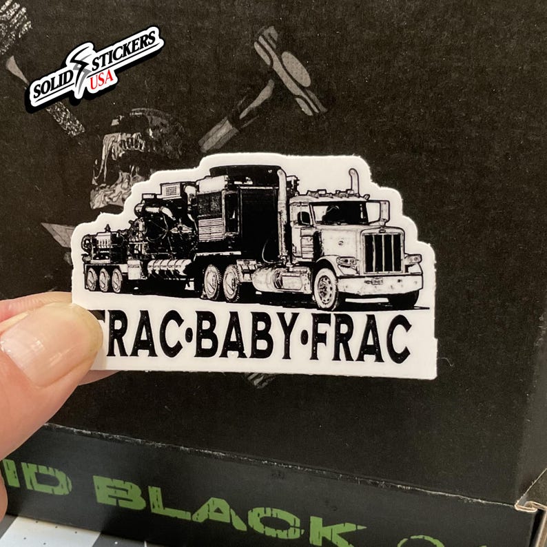 Frac Baby Frac Vinyl Sticker: Oilfield Hardhat Decal - Etsy