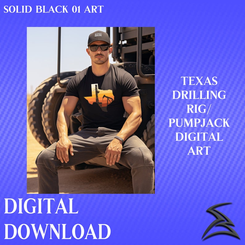 Custom PNG SVG Texas Drilling Rig Pumpjack Digital Download Art Files ...