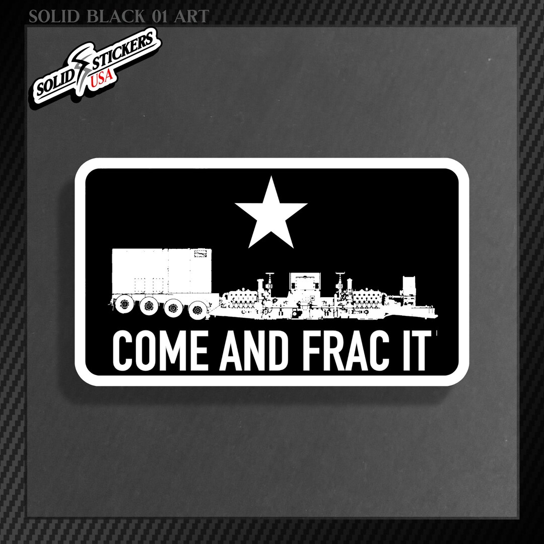 Oilfield Sticker Electric Frac Pump Vinyl Decal Hydraulic Fracturing ...