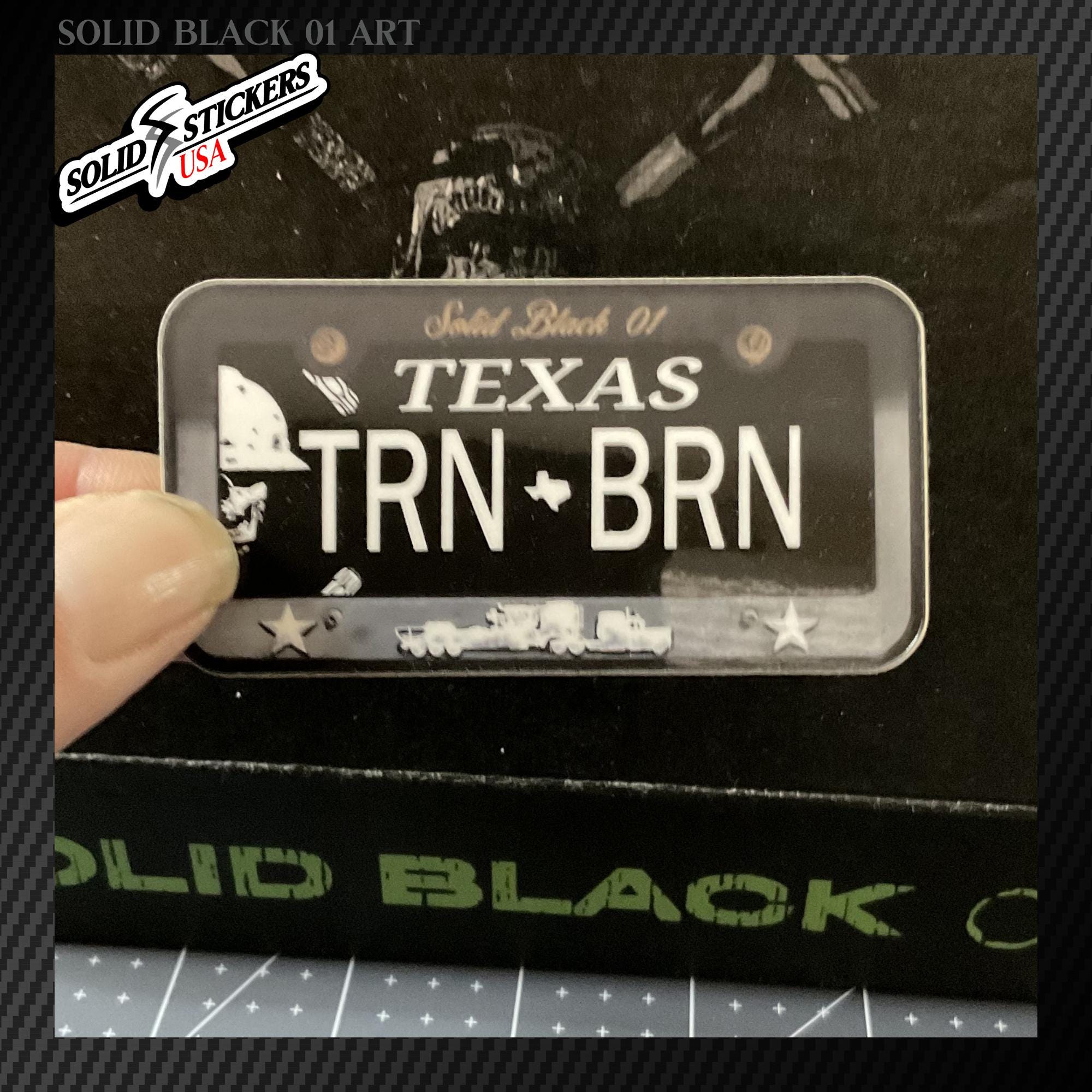 Texas Oilfield Sticker: Frac Turn & Burn License Plate Decal - Etsy