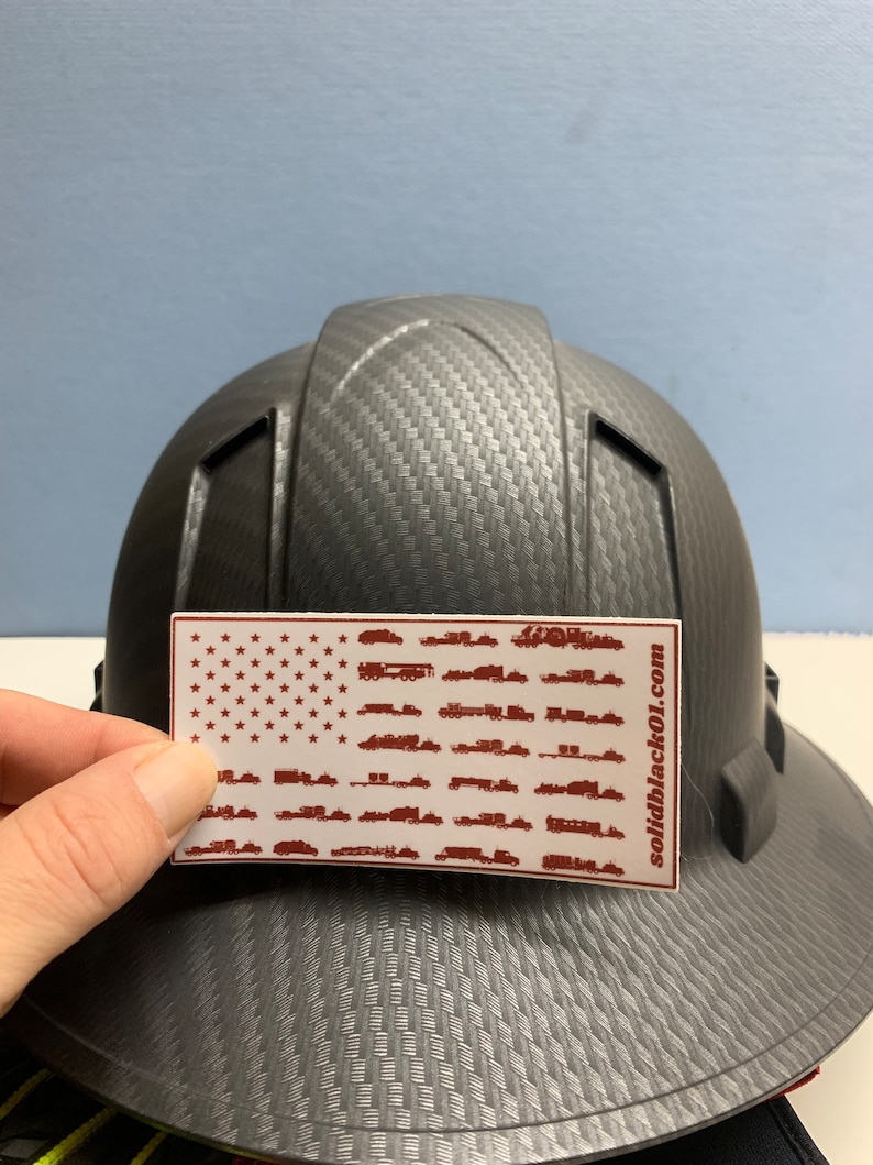 Oilfield Sticker American Frac Fleet Oilfield Equipment Flag Vinyl Hard ...