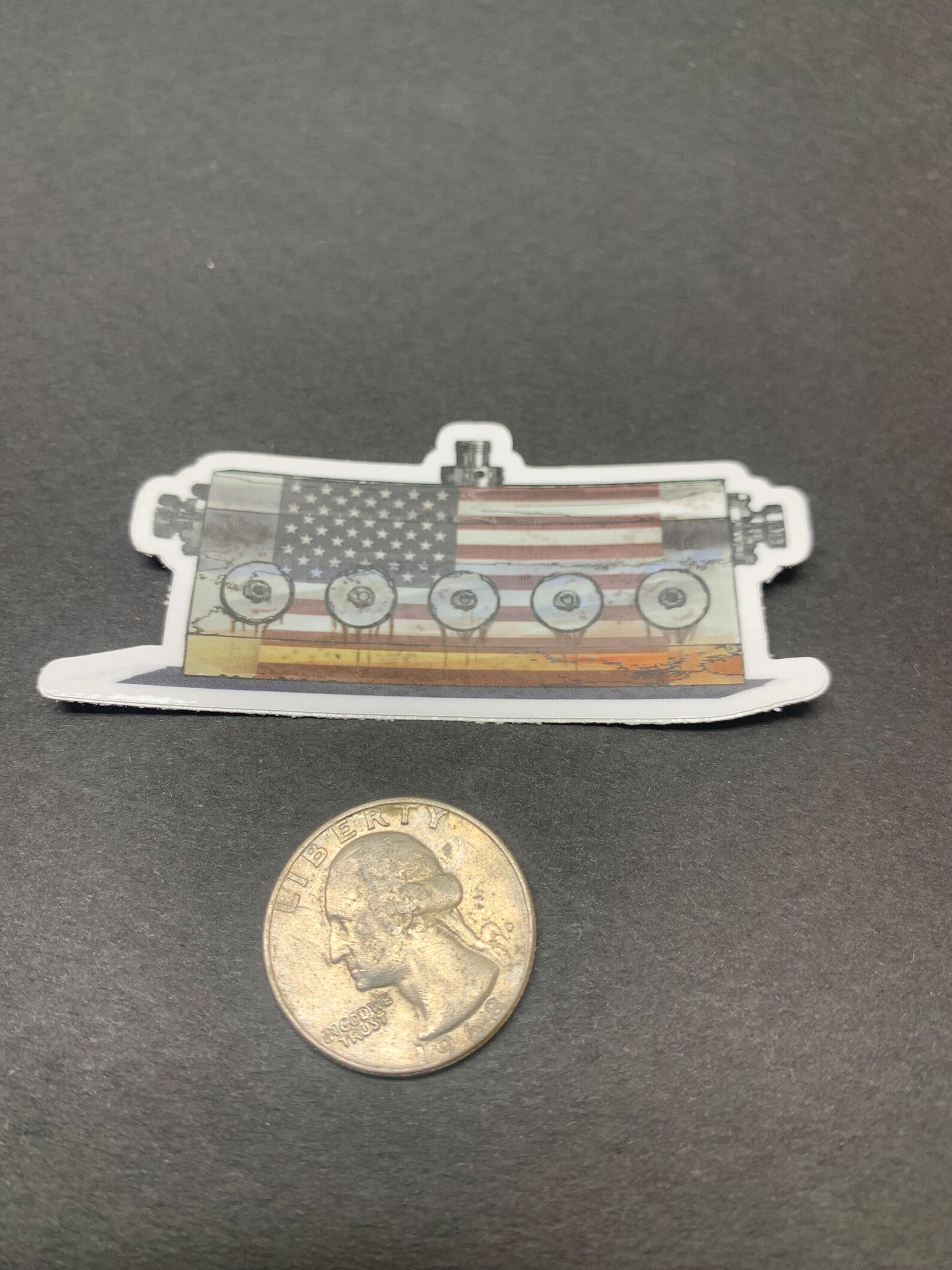 Oilfield Sticker Frac Pump Fluid End American Flag Vinyl Sticker ...