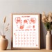 Printable Cute Cat Calendar 2024, Cat Calendar Template, 12 Months ...