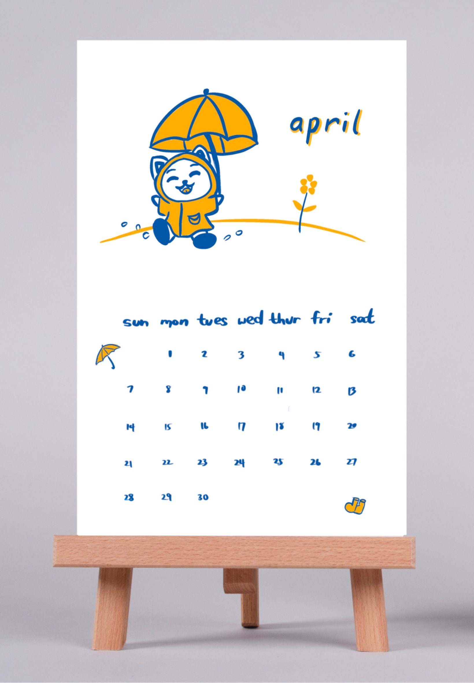 Calendario Imprimible de Gato Lindo 2024, Plantilla de Calendario de ...