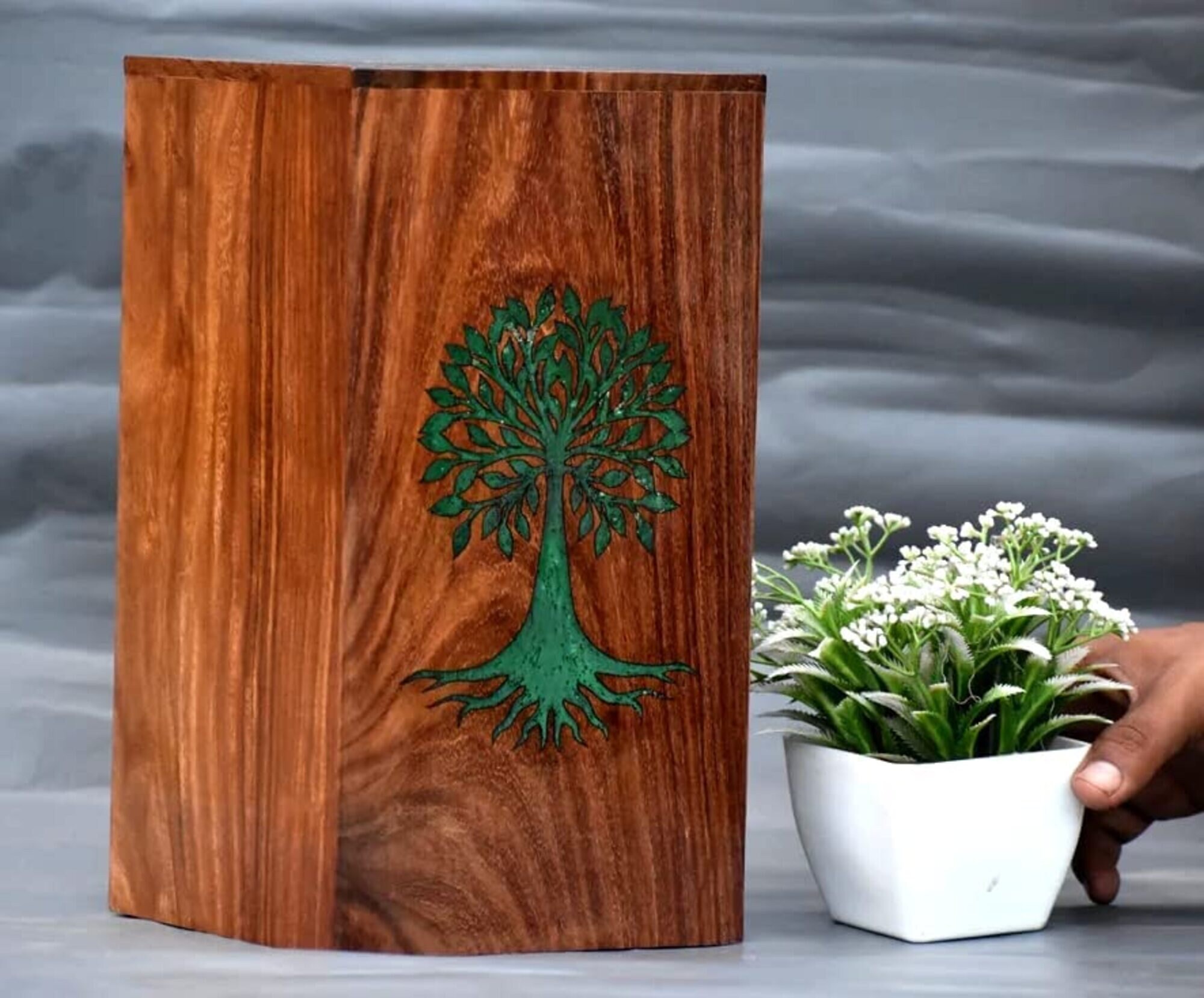 Wooden Burial Urn - Etsy