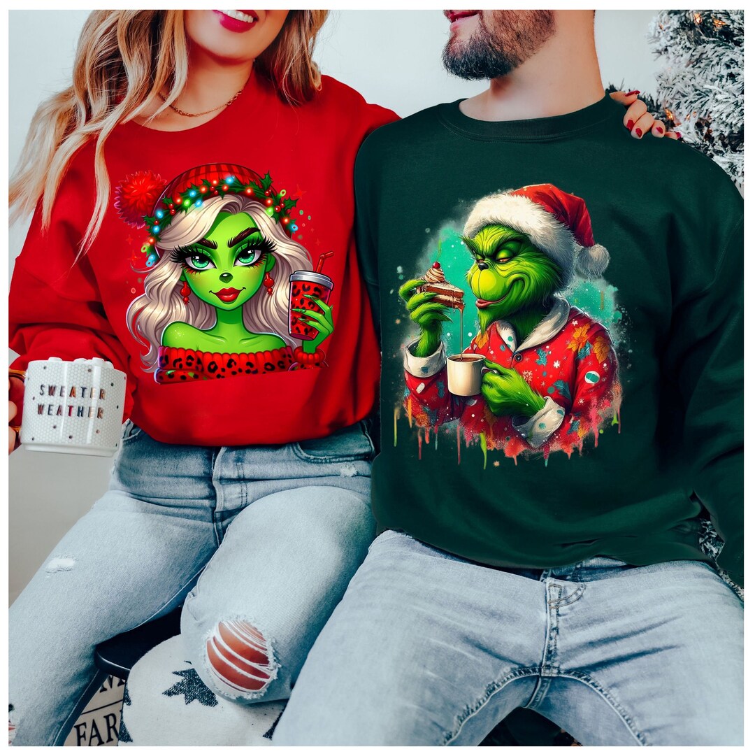 Matching Funny Grinch Christmas Sweatshirt Grinch Christmas - Etsy