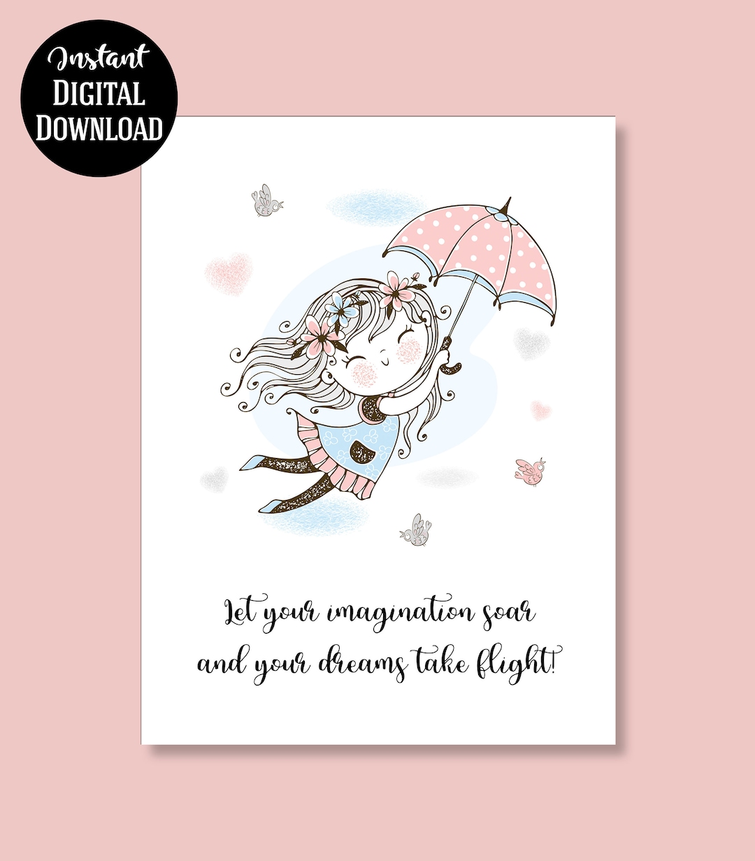 Let Your Imagination Soar | Inspirational Saying | Motivational Wall ...