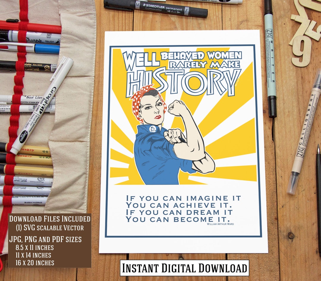 Teen Inspirational Art | Strong Women Art | Motivational | Eleanor ...