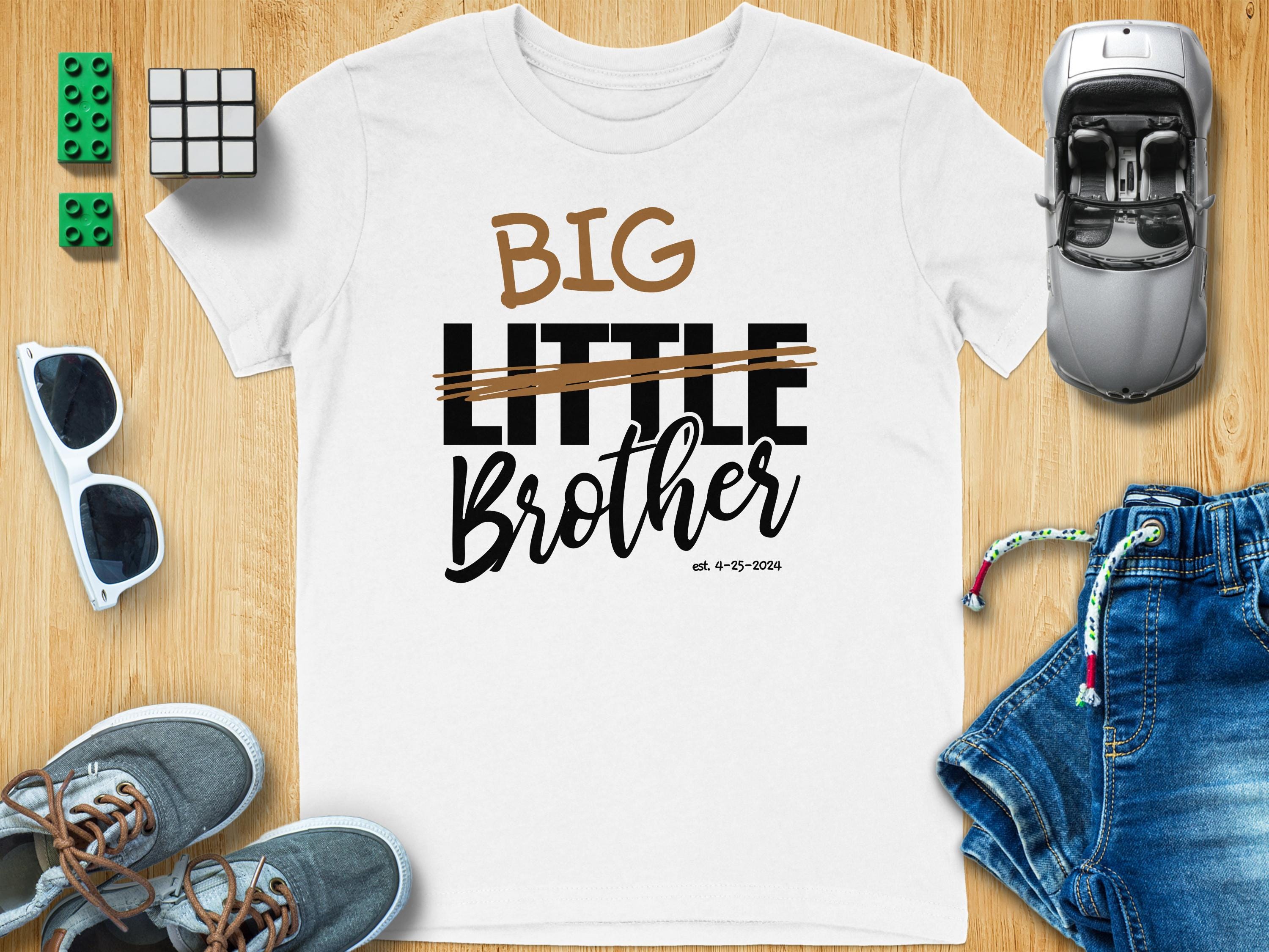 Little Brother Upgraded to Big Brother Custom Date Sweatshirt Sibling ...