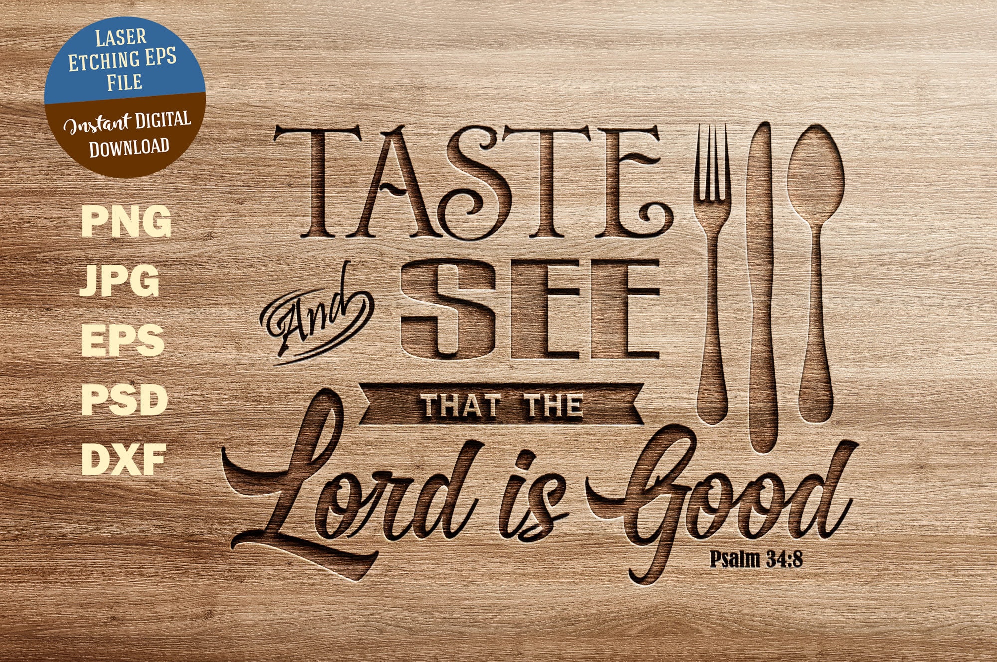 Taste and See That the Lord is Good Instant Download Farmhouse Kitchen ...