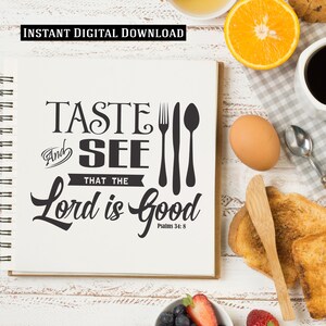 Taste and See That the Lord is Good Instant (Download Now) - Etsy