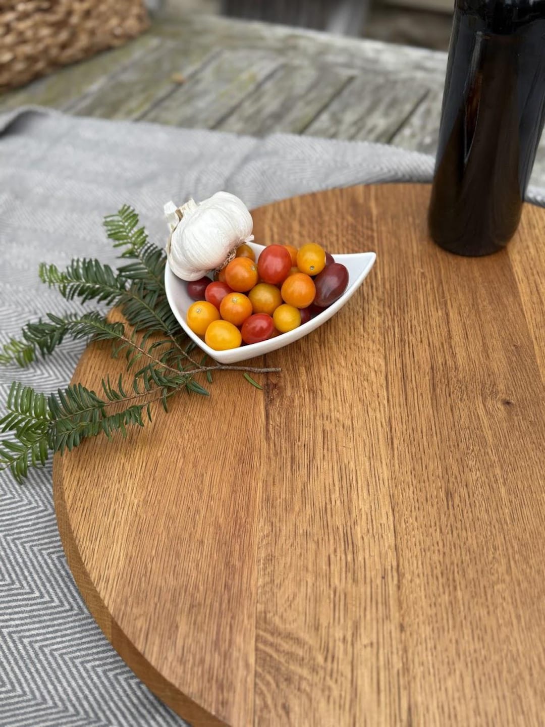 Wine Barrel Lazy Susan, Reclaimed Wood Lazy Susan - Etsy