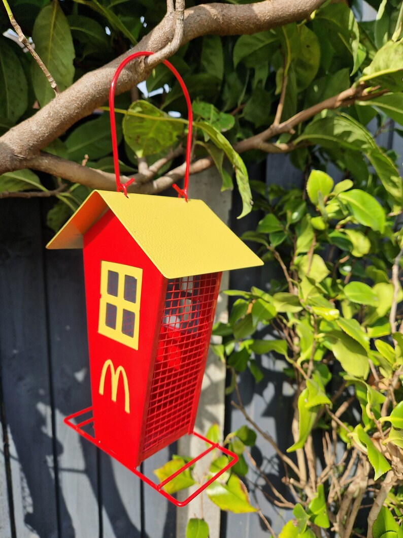 Maccies Bird House Feeder, Nature,wildlife, Garden Mcdonalds Lover ...