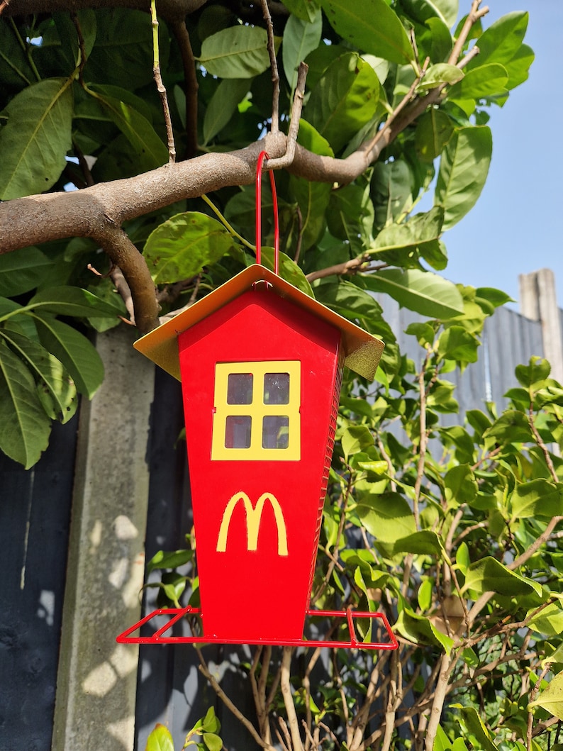 Maccies Bird House Feeder, Nature,wildlife, Garden Mcdonalds Lover ...
