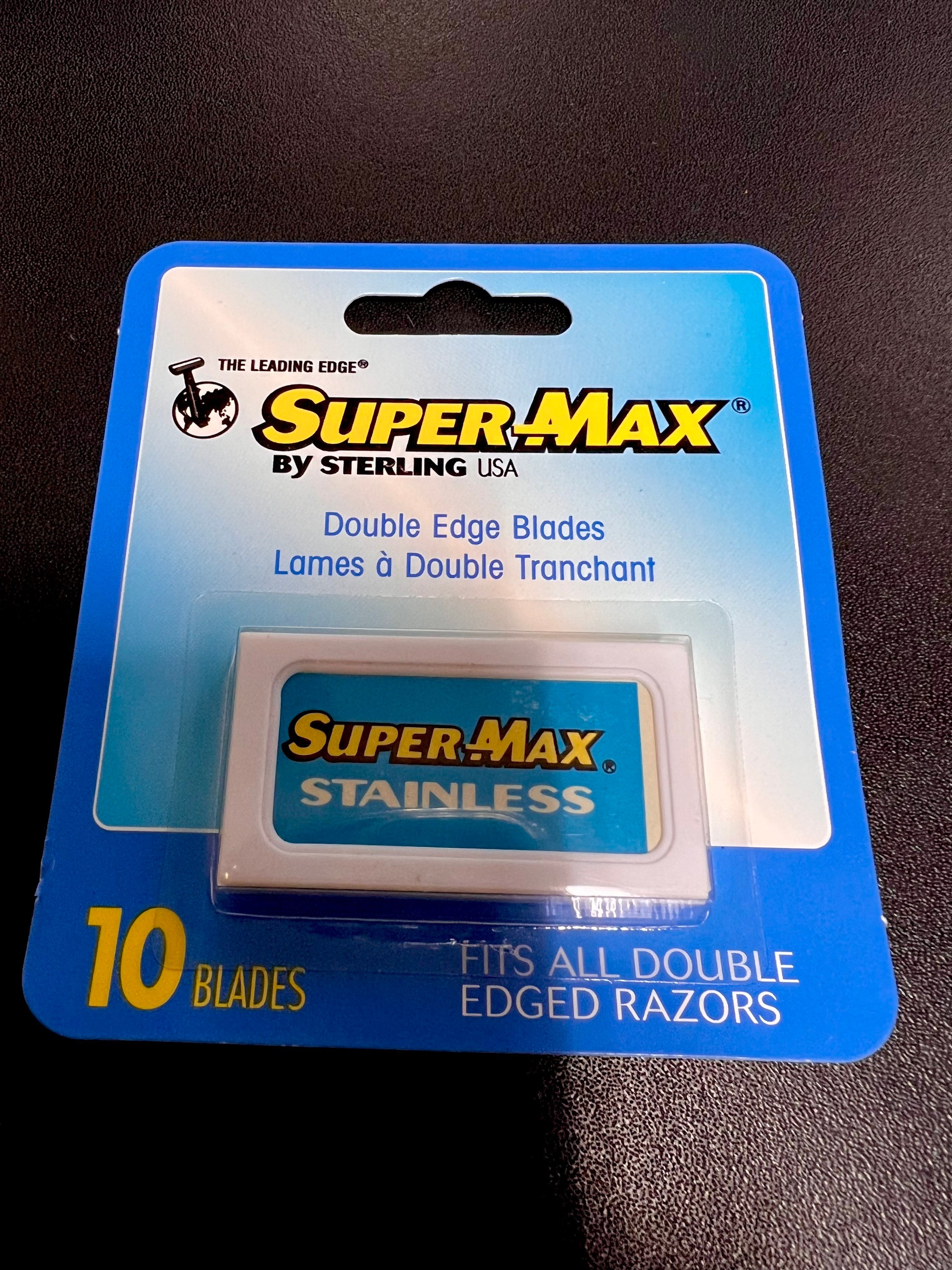 Supermax Double Edge Razor Blades Pack of 10. - Etsy