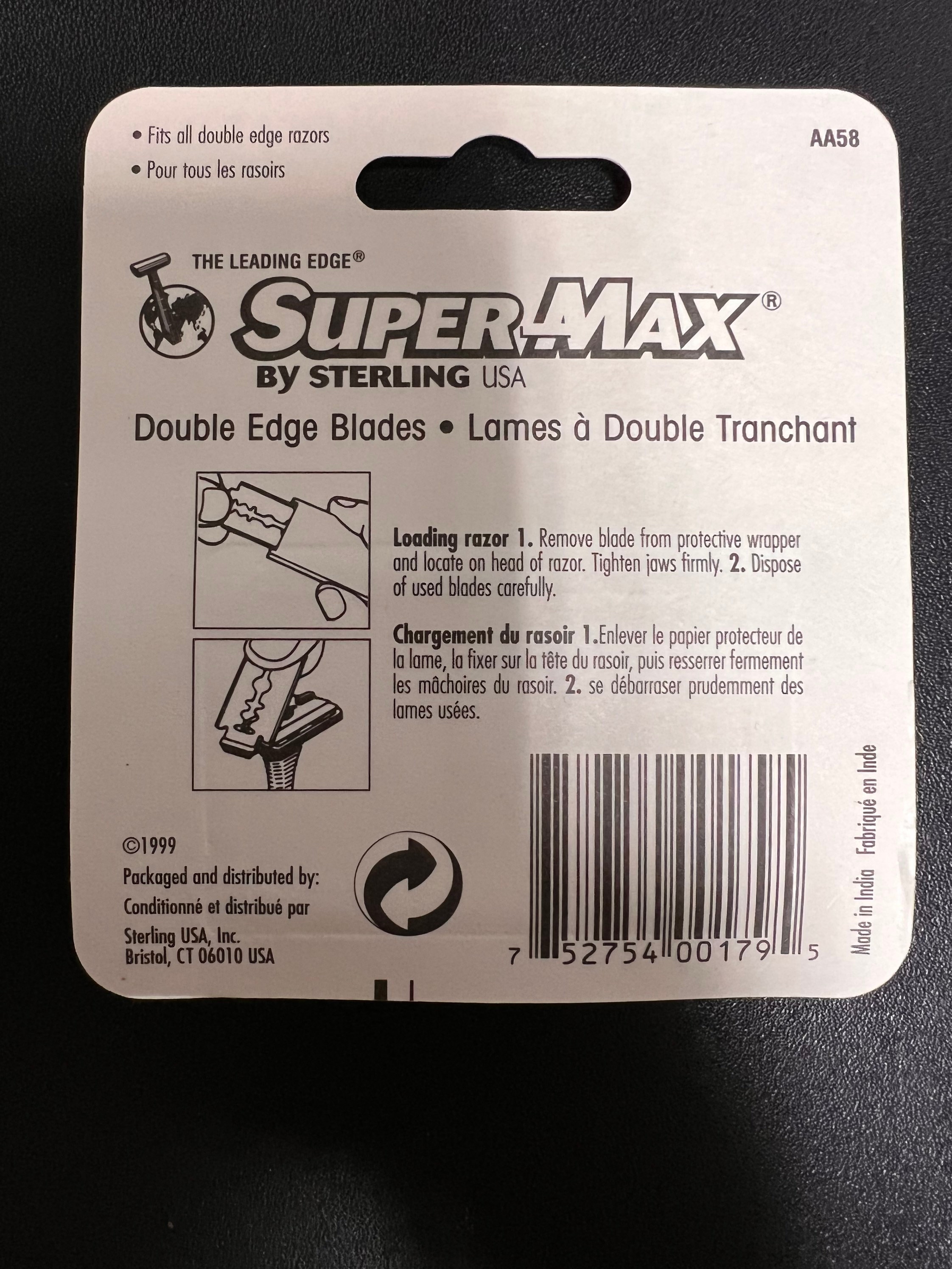 Supermax Double Edge Razor Blades Pack of 10. - Etsy