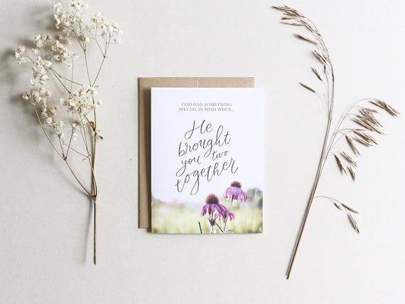 God Brought You Two Together Wedding Card for A New Married - Etsy