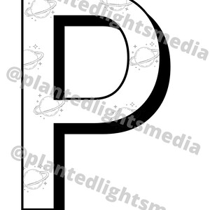 Moon Inspired Alphabet Digital Coloring Book - Etsy