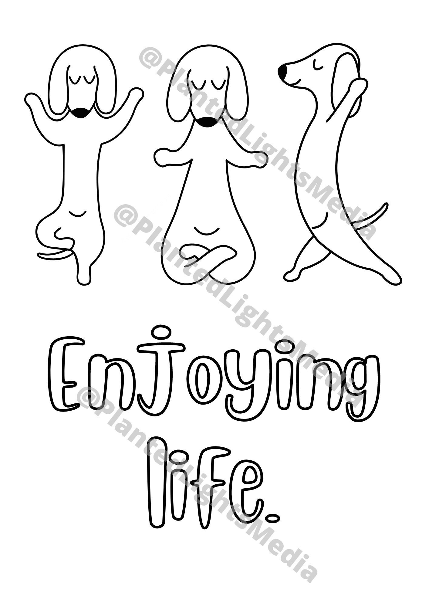 Pawsitive Dogs Inspired Digital Coloring Book/pages - Etsy