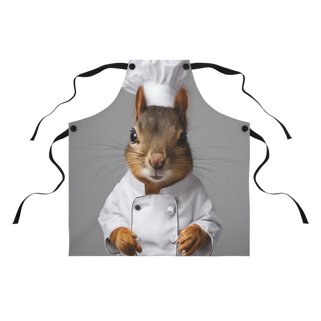 Squirrel Chef Apron Squirrel Apron Cooking Apron Baking - Etsy