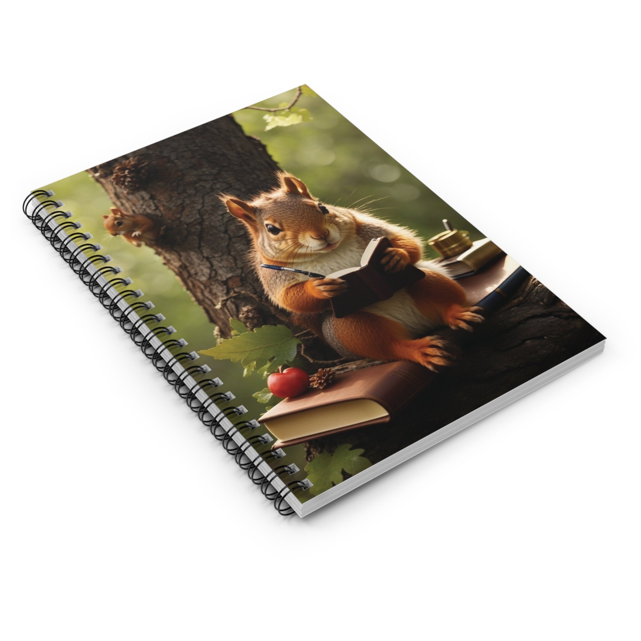 Enchanting Squirrel Journal Spiral Notebook Ruled Line - Etsy