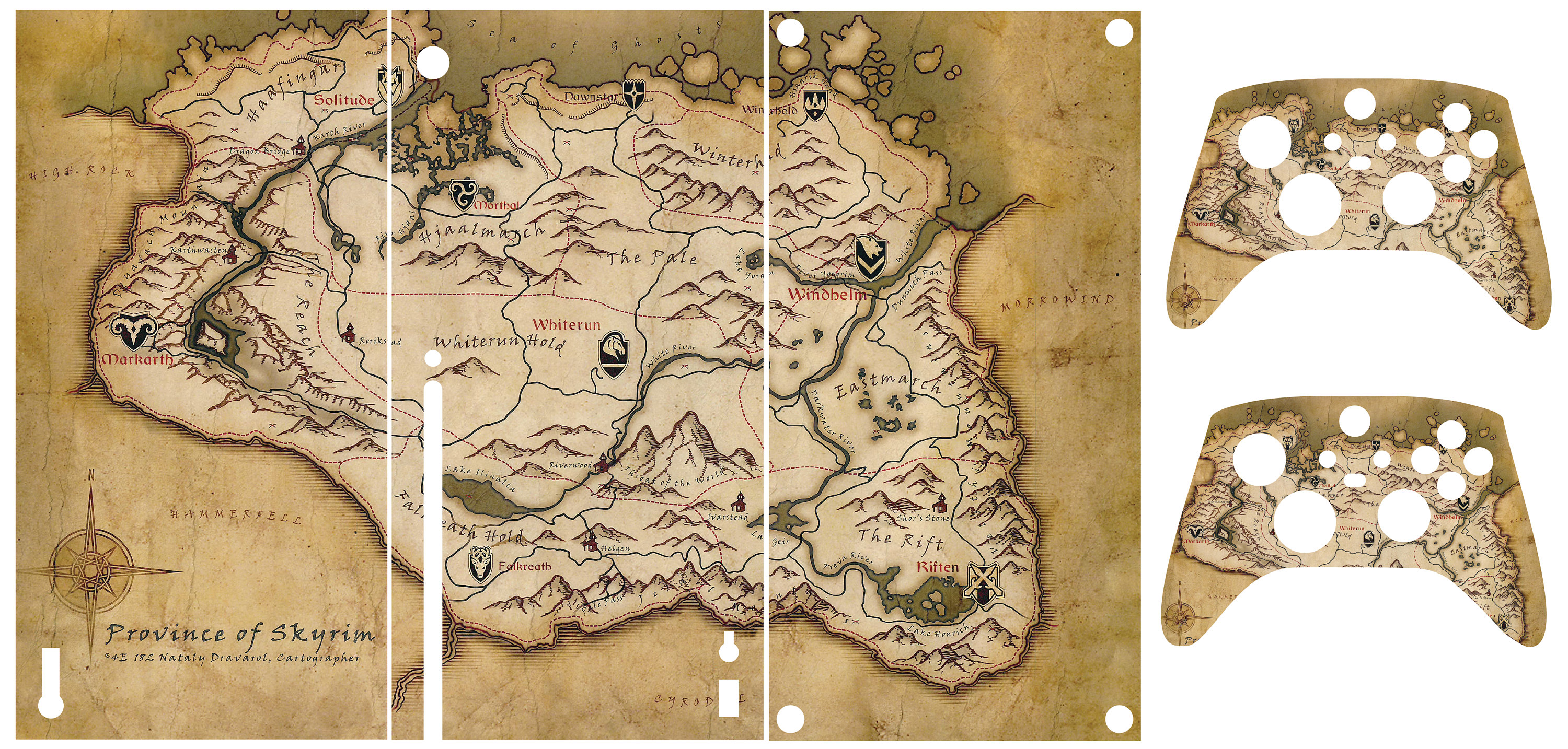 Xbox Series X Skyrim Map - Etsy