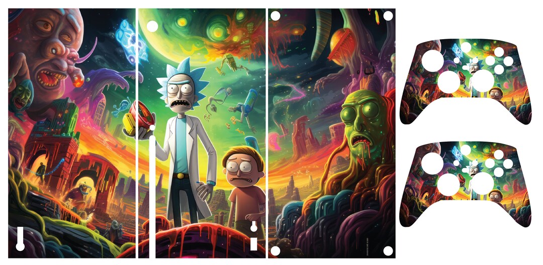 Xbox Series X R&M Space Face - Etsy