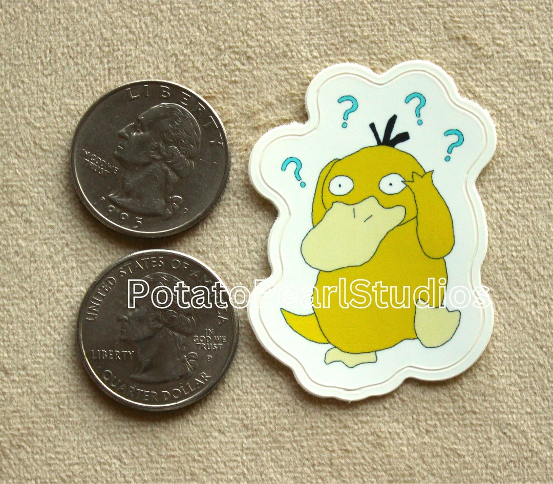 Psyduck Confused Cute Pokemon Sticker - Etsy