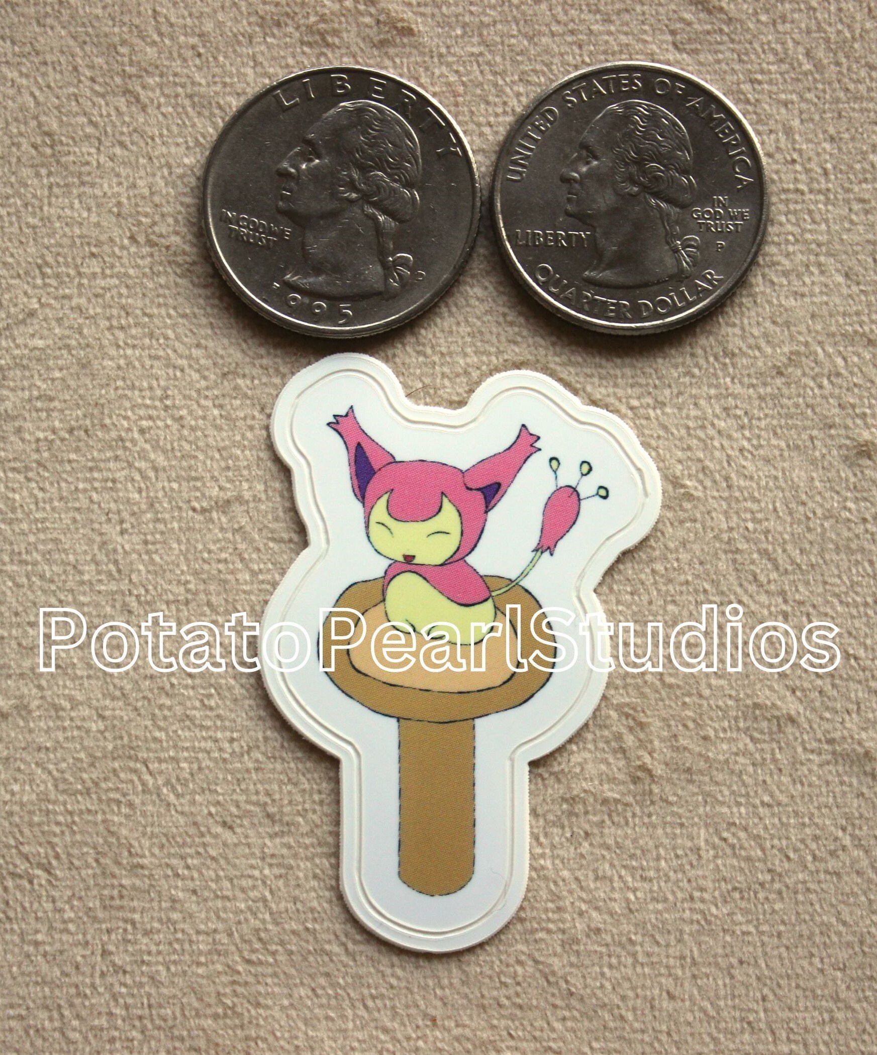 Skitty Cat Tree Cute Pokemon Sticker - Etsy