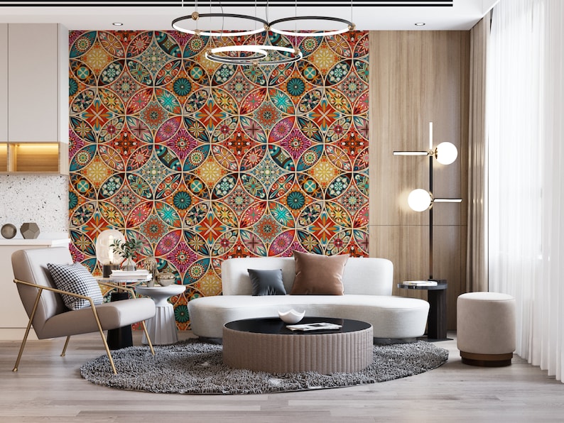 Vintage Wallpaper Moroccan Wallpaper Traditional or Self - Etsy