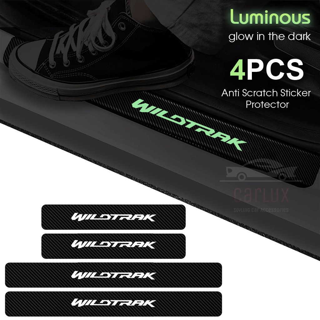Ford Ranger Wildtrak Car Door Sill Scuff Plates Anti Scratch Sticker ...