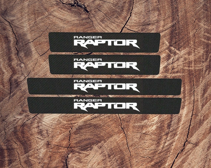Ford Ranger Raptor High Quality Carbon Fiber Car Door Sill Scuff ...