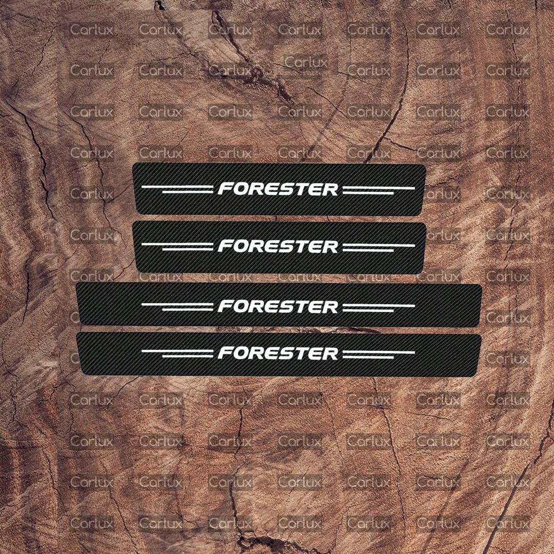 Fits Subaru Forester High Quality Carbon Fiber Car Door Plate Sill ...