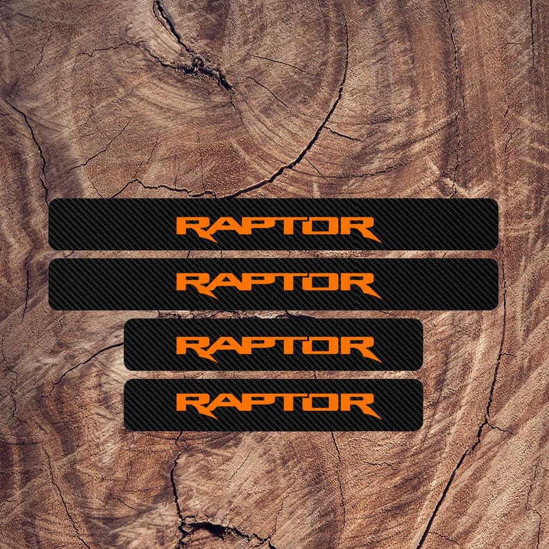 For Ford Ranger Raptor Car Door Sill Scuff Plates Anti Scratch Sticker ...