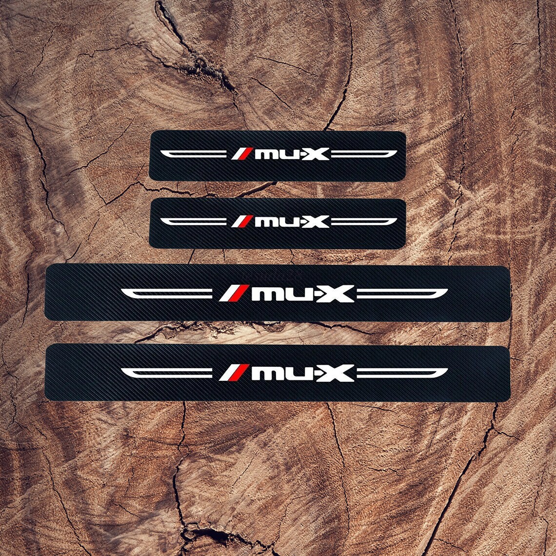 For Isuzu Mux High Quality Carbon Fiber Car Door Plate Sill Scuff Anti ...