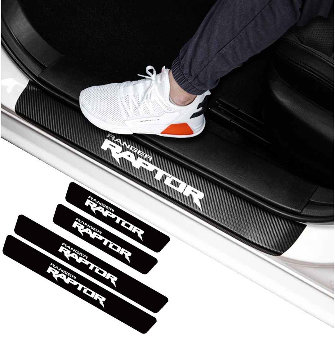 Ford Ranger Raptor High Quality Carbon Fiber Car Door Sill Scuff ...