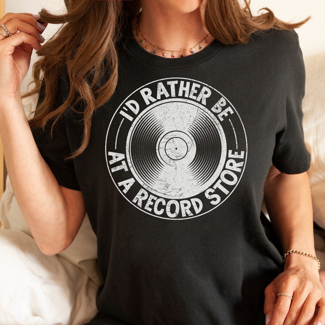 Retro Record Store Shirt, Vinyl Record Shirt, Music Lover Tee, Retro ...