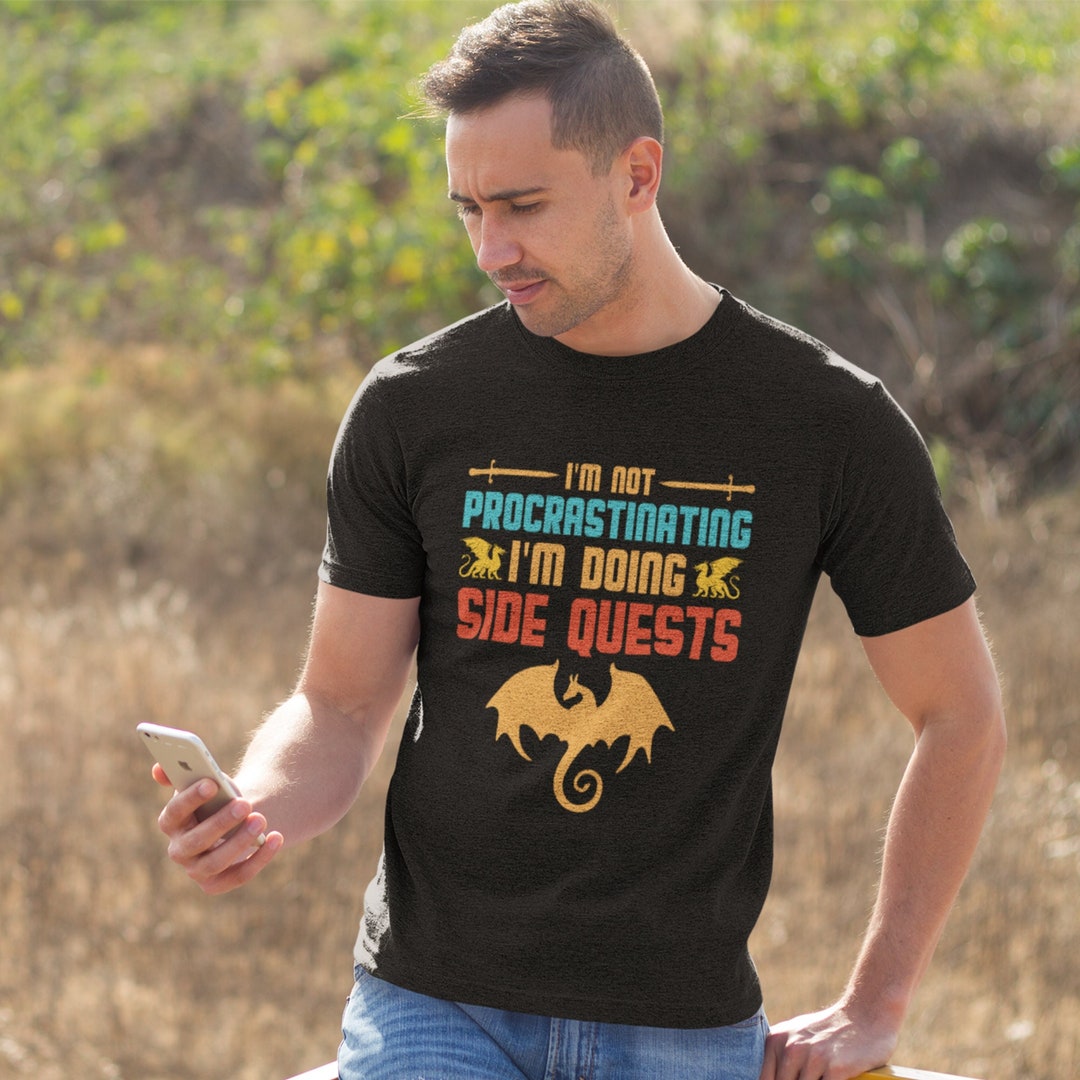 Funny Gamer Shirt: Side Quests Graphic Tee - Etsy