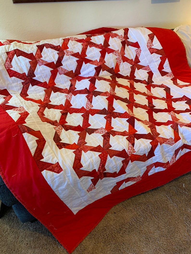 Jagged X Throw - Etsy