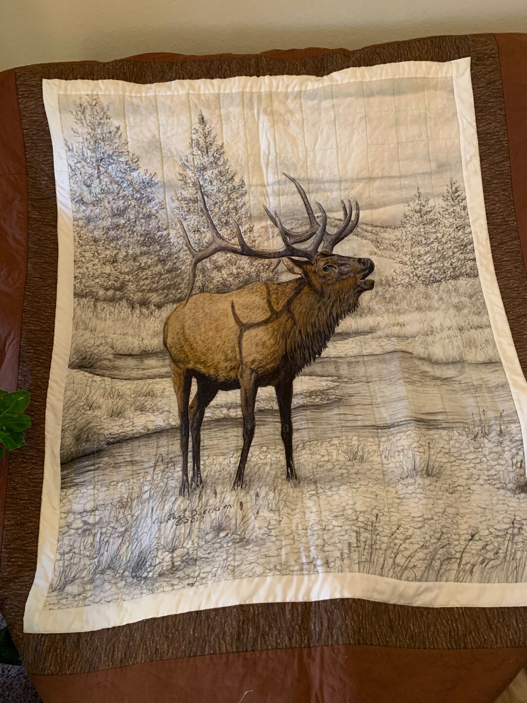Bull Elk Throw - Etsy