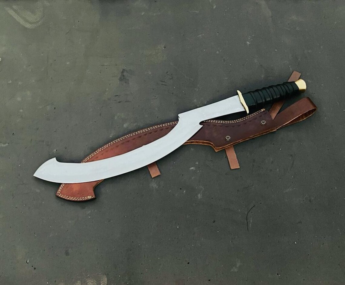 Egyptian Khopesh Sword | Custom Handmade Egyptian Khopesh With Leather ...